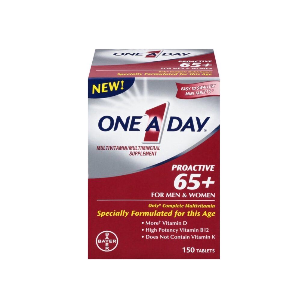 One-A-Day Proactive 65+ Multivitamin/Multi-Mineral Tablets 150 ea ...