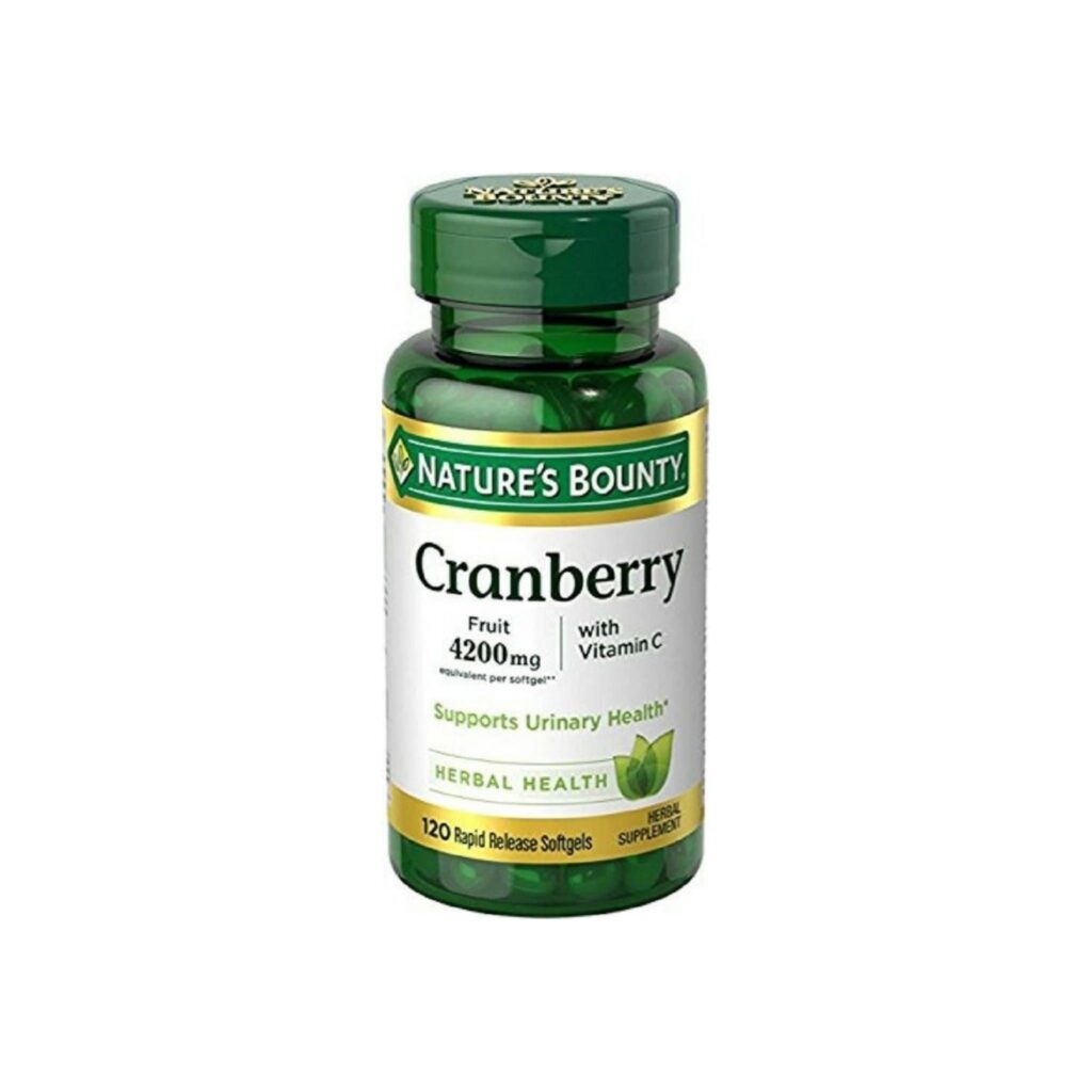 Nature’s Bounty Cranberry Fruit 4200 mg, Plus Vitamin C Softgels, 120 ea – valpacks