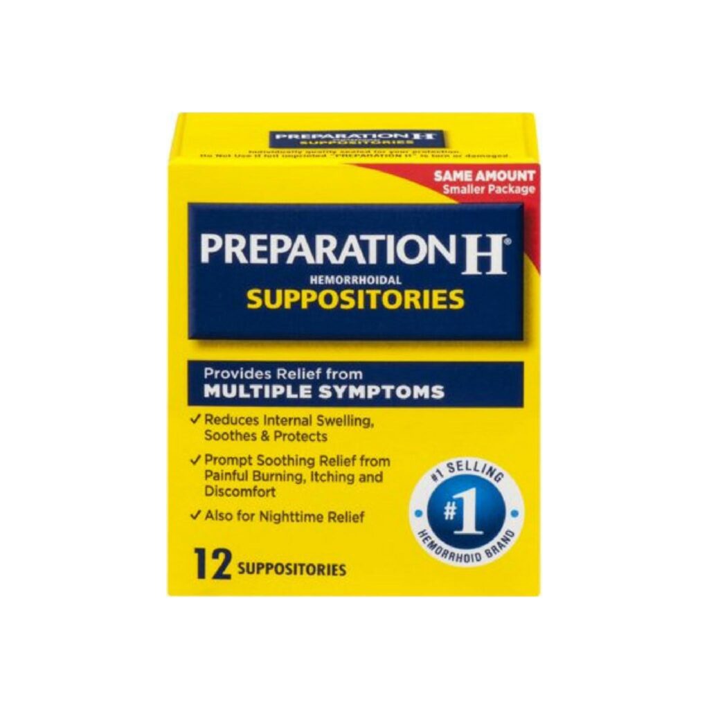 Preparation H Hemorrhoidal Suppositories 12 ea – valpacks
