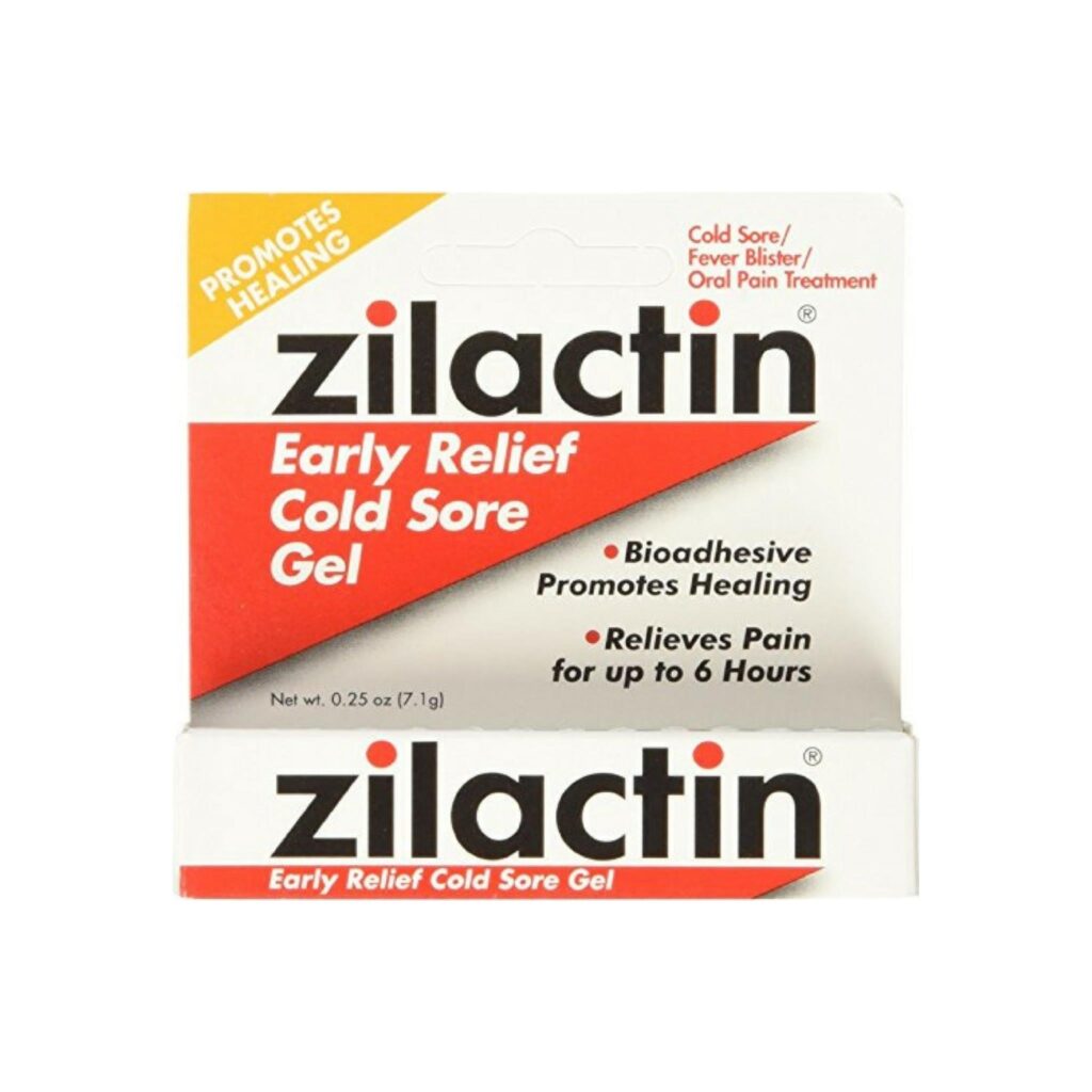 Zilactin Cold Sore Gel, Medicated Gel 0.25 oz – valpacks