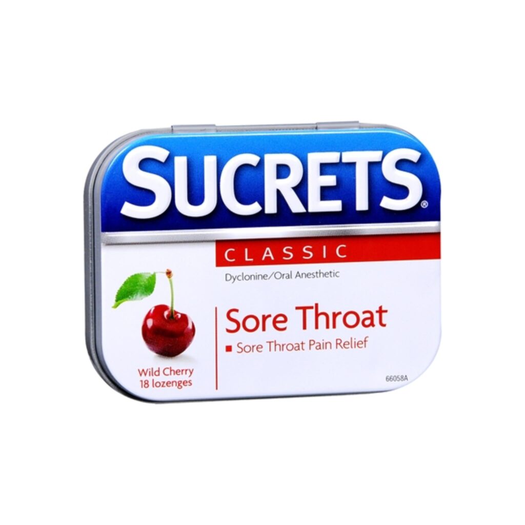 Sucrets Original Formula Sore Throat Lozenges Wild Cherry 18 Each ...