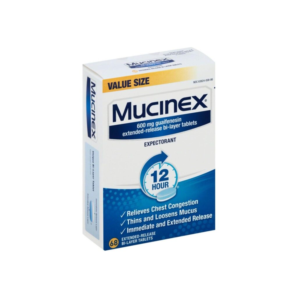 Mucinex 12 Hr Chest Congestion Expectorant, Tablets 68 ea – valpacks