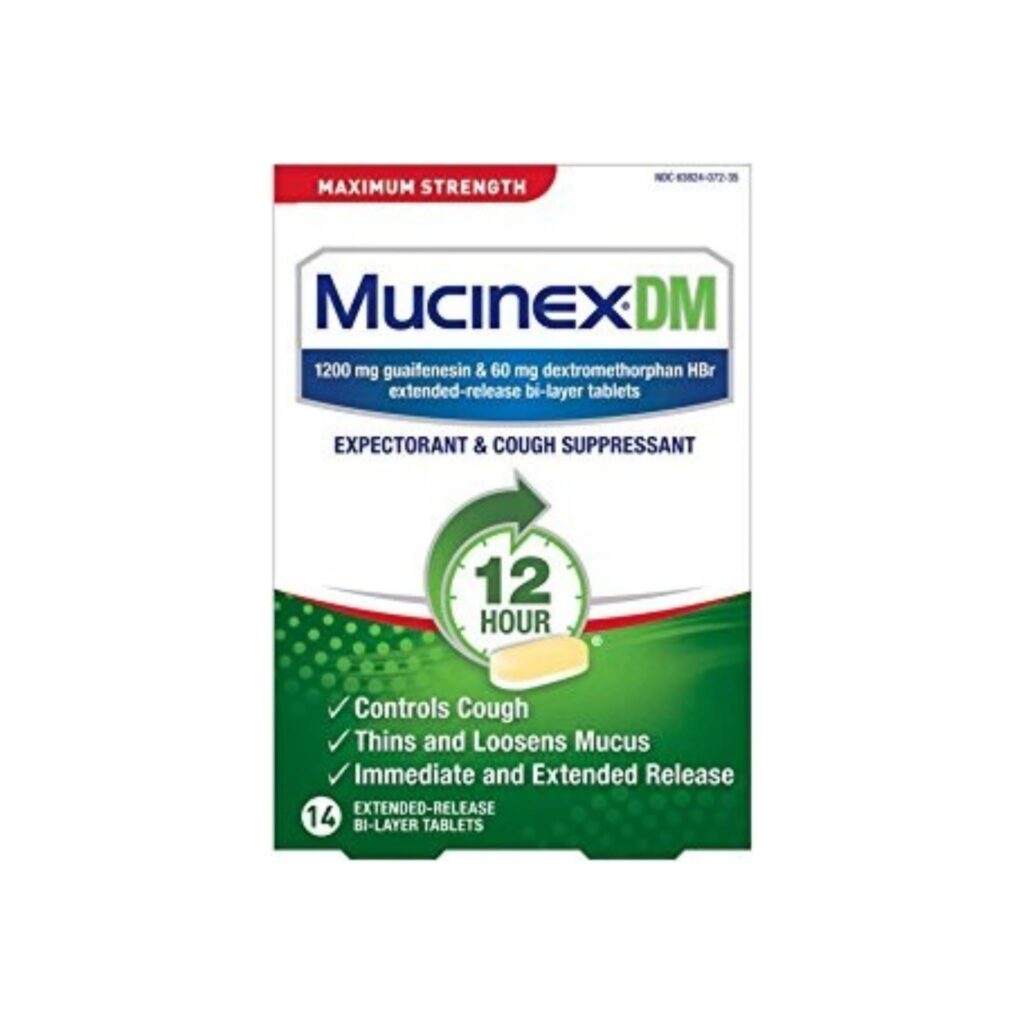 Mucinex DM Maximum Strength 12-Hour Expectorant and Cough Suppressant ...