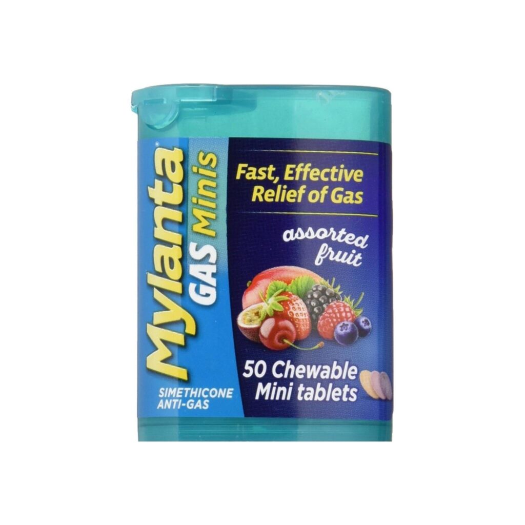 Mylanta Gas Chewable Mini Tablets, Assorted Fruit 50 ea – valpacks