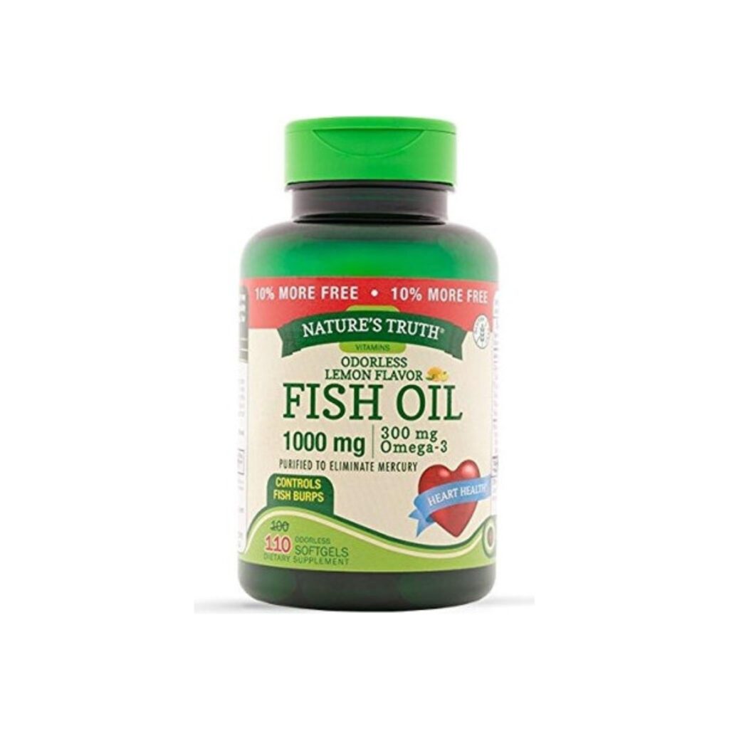 Nature’s Truth Odorless Fish Oil 1,000 mg, Lemon Flavor, 110 ea – valpacks
