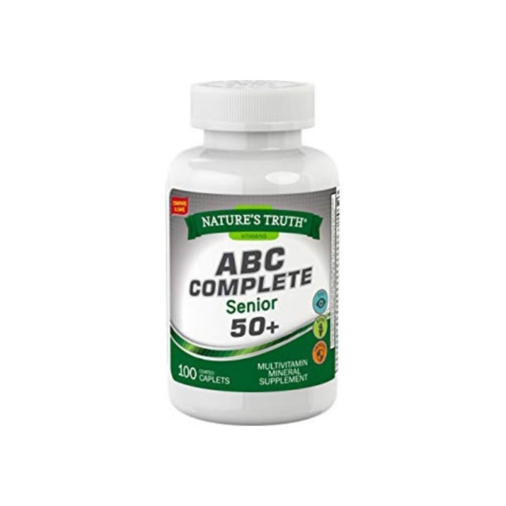 Nature’s Truth ABC Complete Senior 50+ Multivitamin Mineral Supplement ...